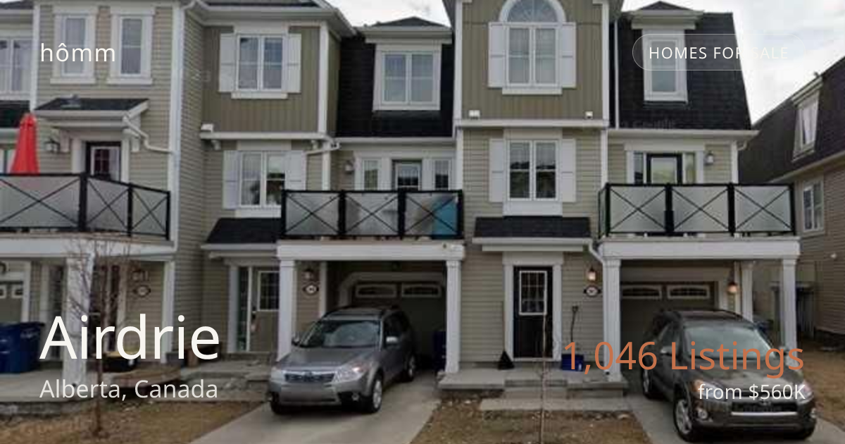 Airdrie Real Estate | 983 Homes for Sale | hômm